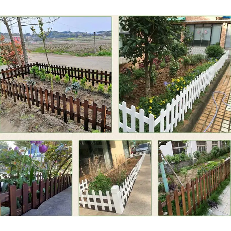 Garden Fence Border 6pcs Movable Flower Bed Border Fencing Outdoor Or ...