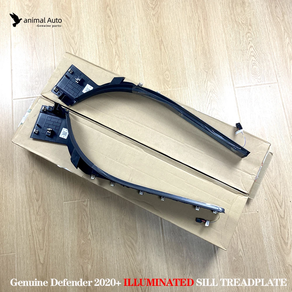 Genuine-Defender-2020-ILLUMINATED-SILL-TREADPLATE-EBONY-Scuff-Plate-for ...