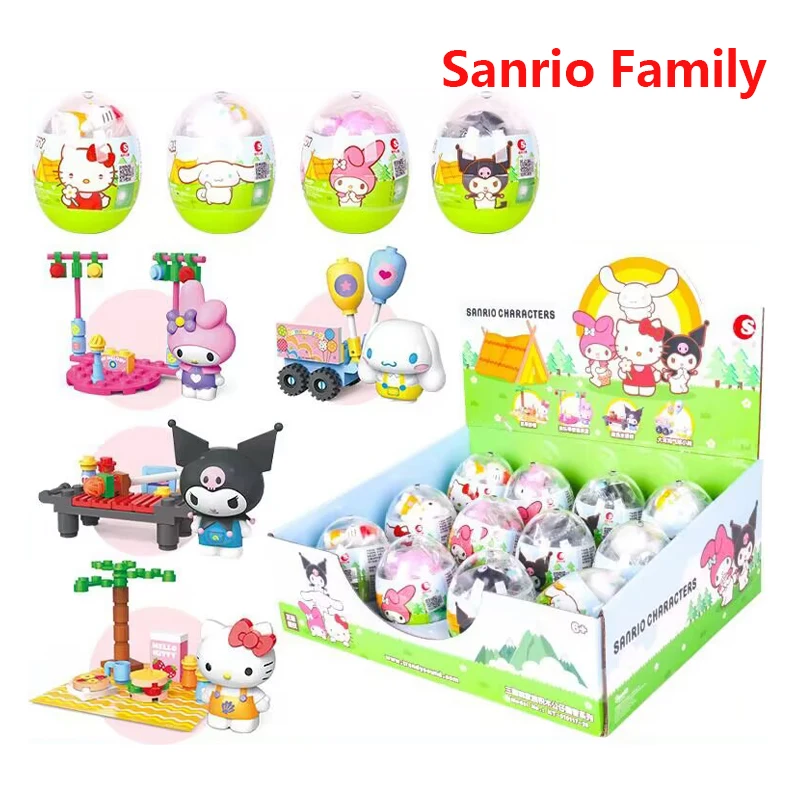 Hello-Kitty-Capsule-Toys-Animation-Sanrio-Family-Building-Block-Doll ...