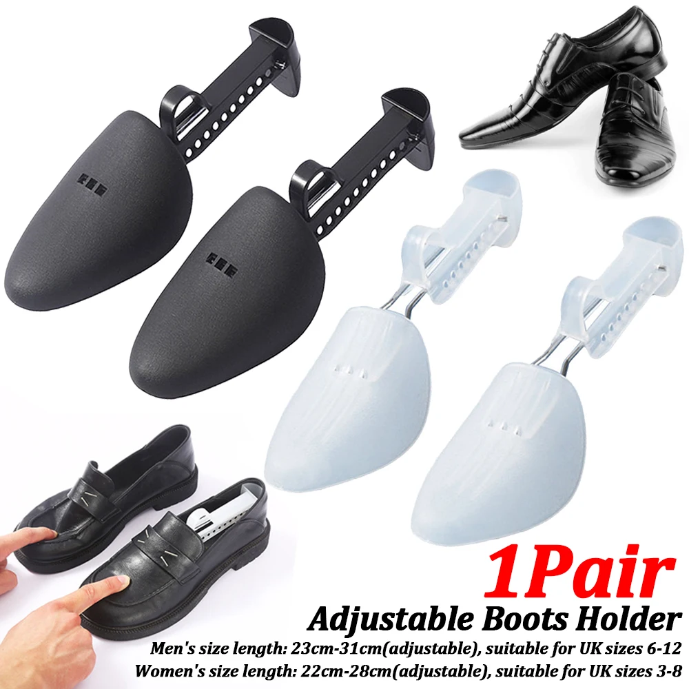1-Pair-Plastic-Shoe-Tree-Shaper-Shapes-Stretcher-Adjustable-Anti ...