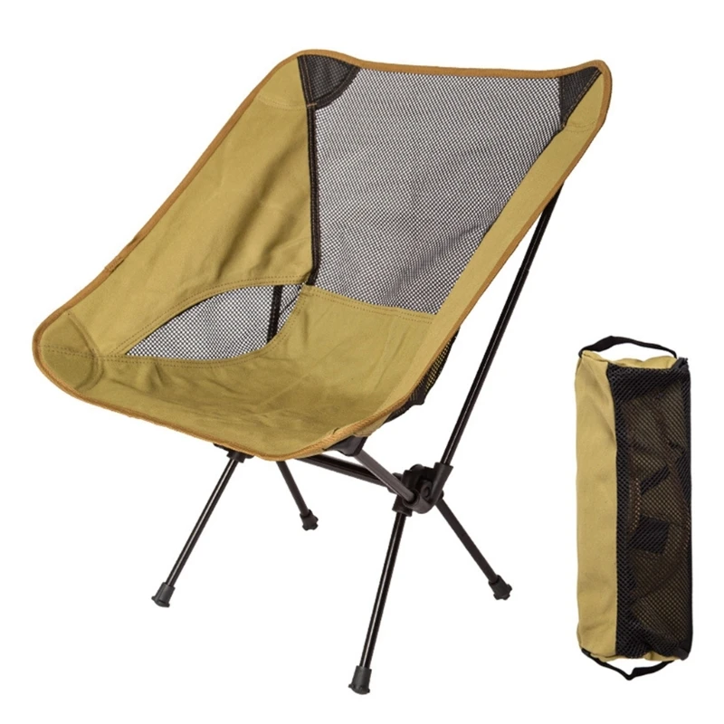 Compact Portable Folding Picnics Chair Packable Lightweight Heavy Duty ...