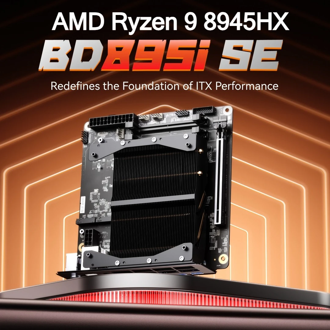 MINISFORUM BD895i SE AMD Ryzen 9 8945HX ITX Gaming Motherboard 2*DDR5 2 ...