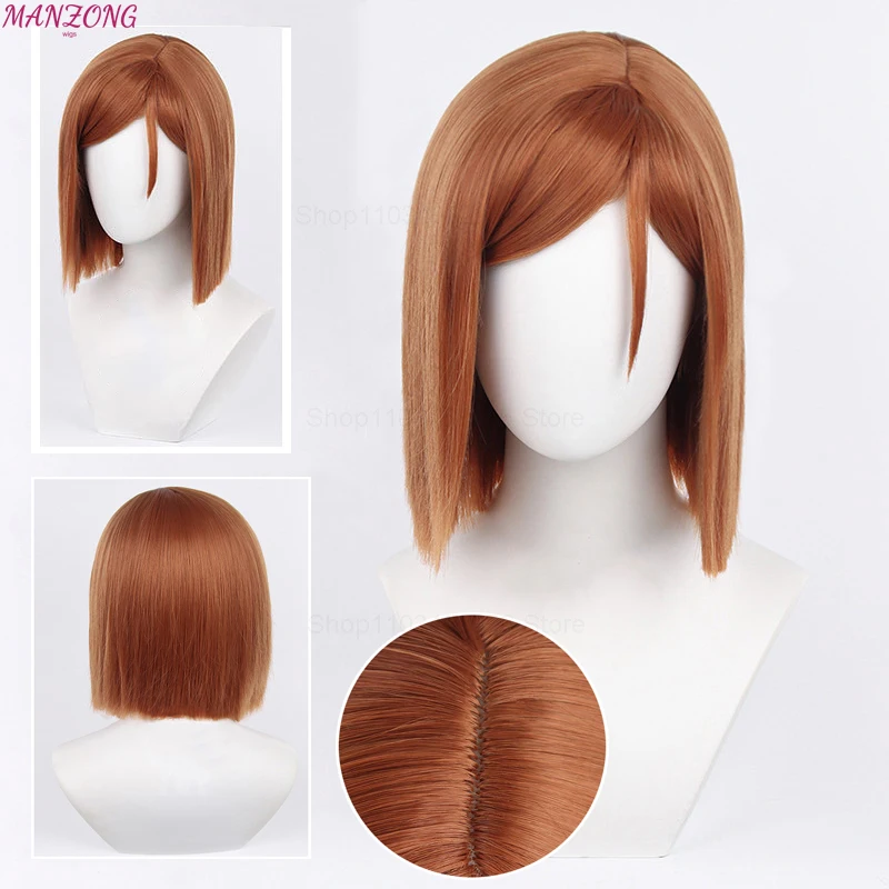 Jujutsu-Anime-Kugisaki-Nobara-Cosplay-Wig-Rose-Net-Synthetic-Fiber ...