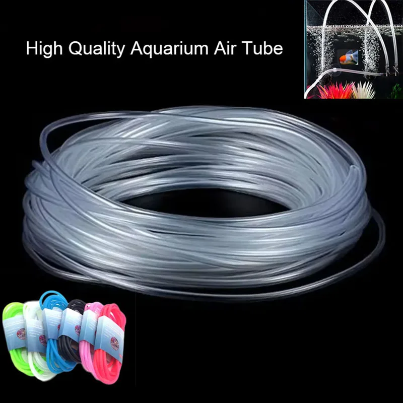 4-6mm-Silicon-Aquarium-1m-3m-5m-10m-Oxygen-Pump-Hose-Air-Bubble-Stone ...