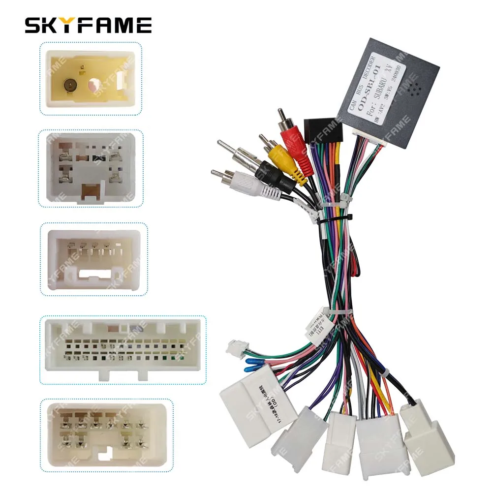 SKYFAME-16Pin-Car-Wiring-Harness-Adapter-Canbus-Box-Decoder-For-Subaru ...