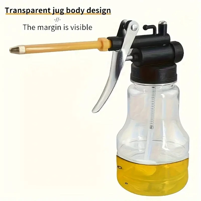 Deli-Oil-Can-Oiler-Plastic-Metal-High-Pressure-Pump-Transparent-Car-Oil ...
