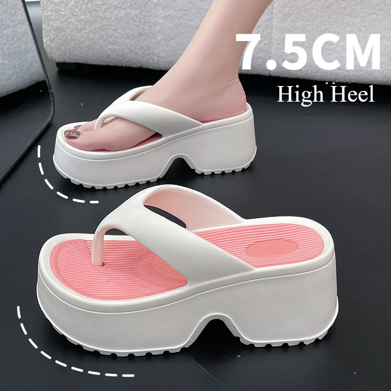 7-5cm-Thick-Soled-Slippers-for-Women-To-Wear-in-Summer-Flip-Flops ...