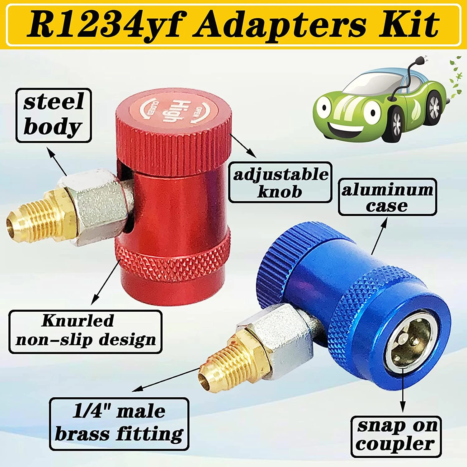 1-pair-R134A-Freon-H-L-Auto-Car-Quick-Coupler-Connector-Adapters-For ...