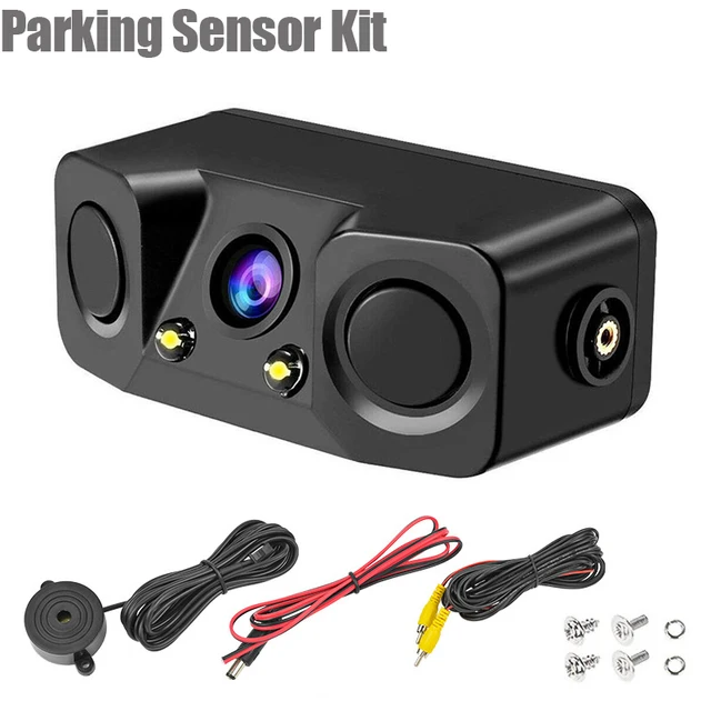 3 In 1 Radar Parking Sensor Kit Visible Parktronic LED Display System ...