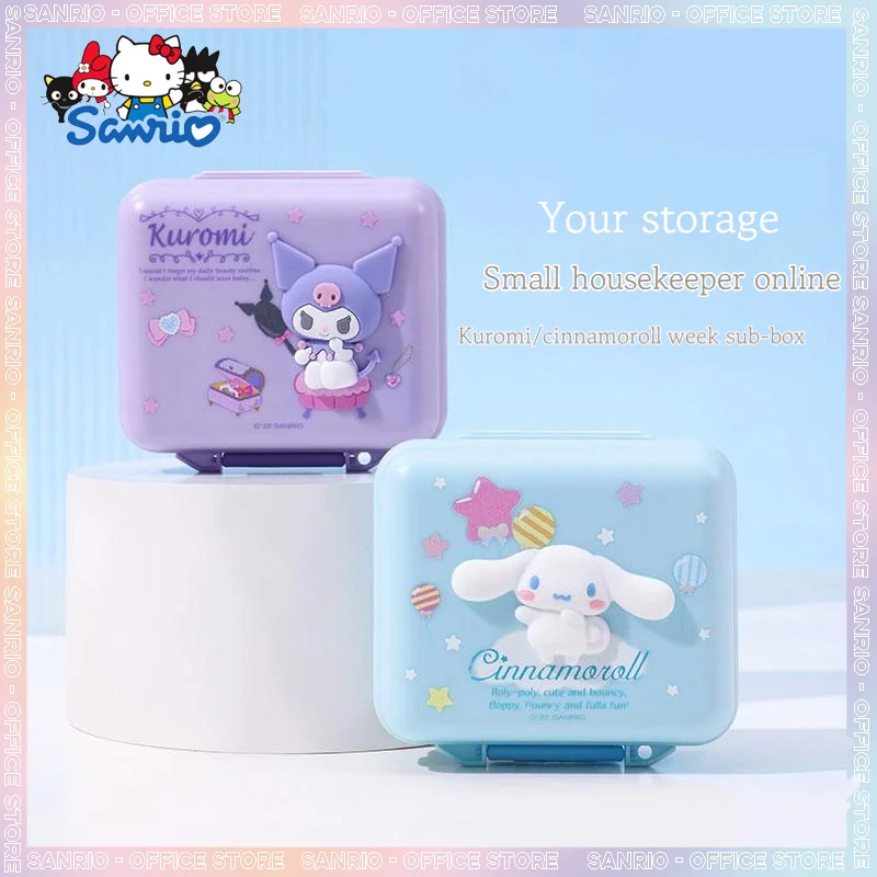 Sanrio-Cinnamoroll-One-Week-Subpackage-Box-Storage-Box-Stationary-Case ...