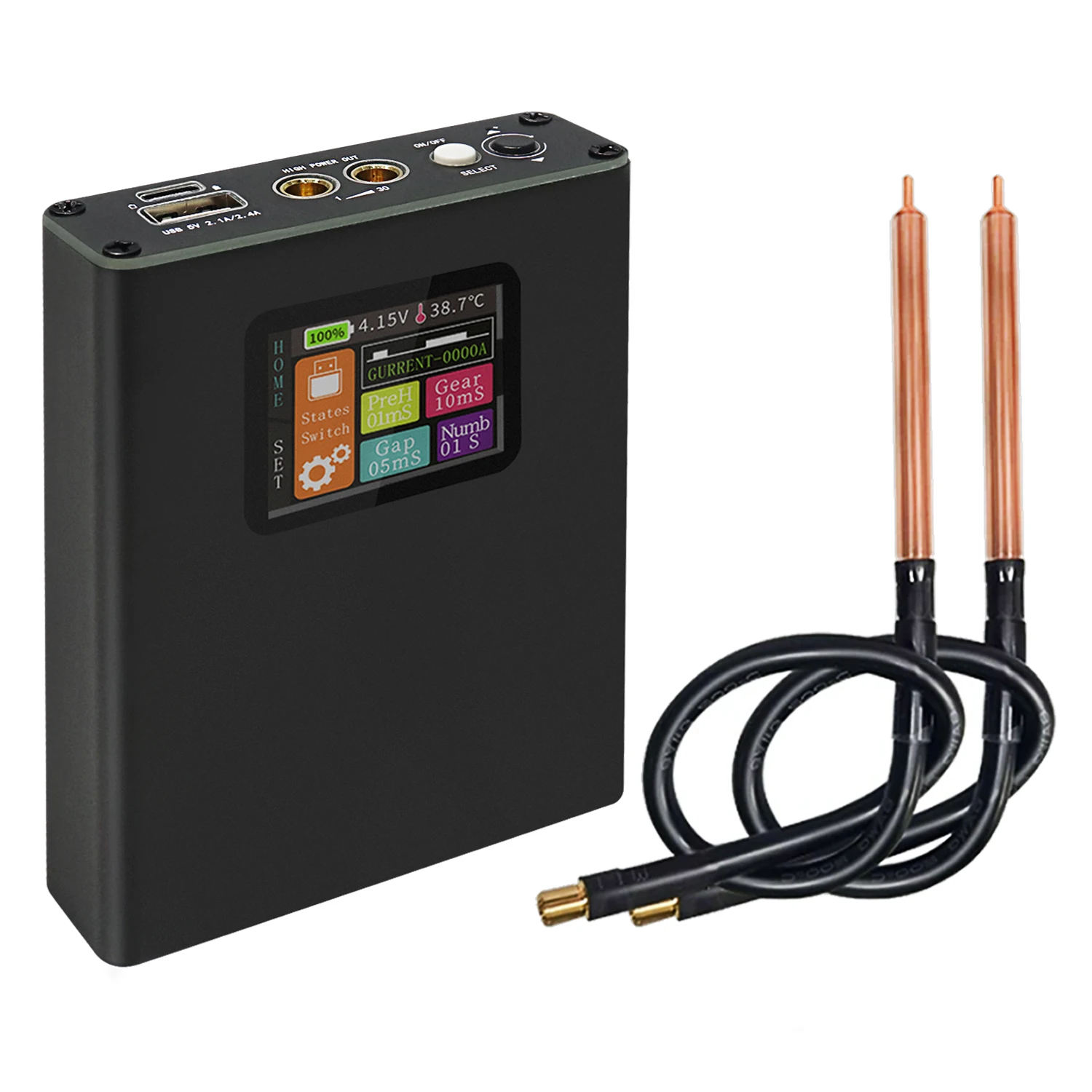 Freenove-Portable-Spot-Welder-with-Colorful-Screen-USB-Output-Lithium ...