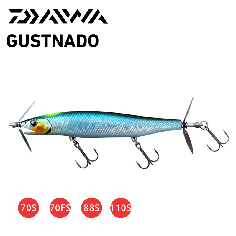 DAIWA GUSTNADO Spin Bait 70S/70FS/88S/110S Wobblers Bait Metal Blade ...