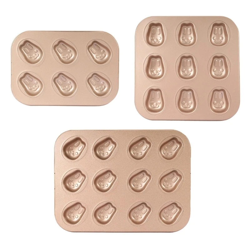 67JE-Carbon-Steel-Baking-Pans-Rabbit-Cake-Tray-Nonstick-Bread-Pans ...