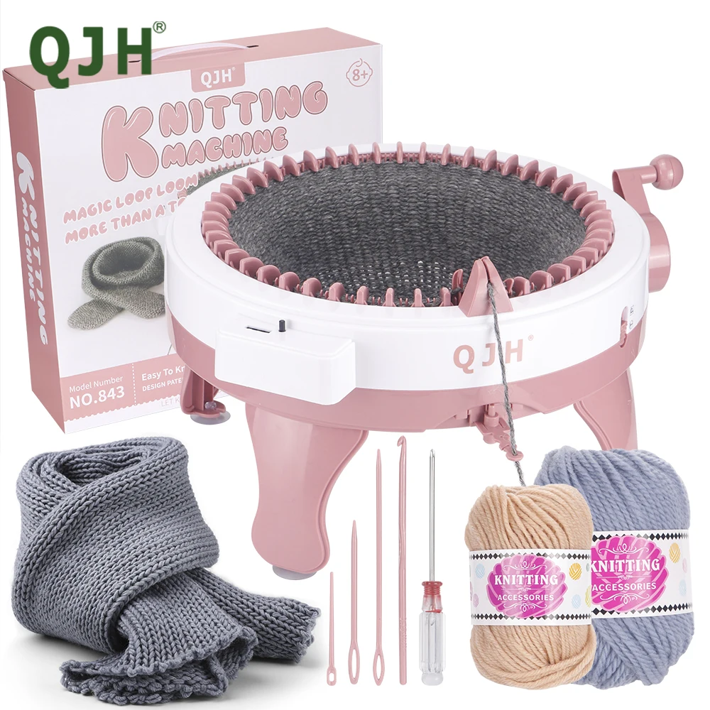 QJH-Smart-Weaving-Loom-Knitting-Machine-Kit-Round-Spinning-Knitting ...