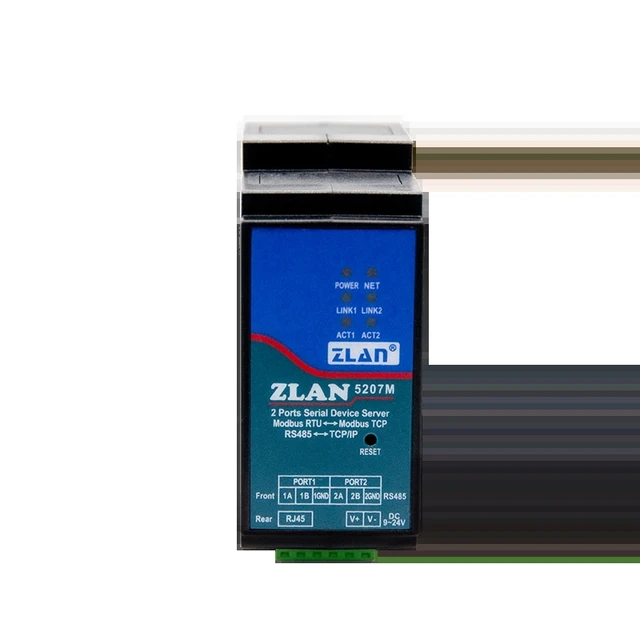 Din Rail 2 Soros Port Rs485 Az Ethernet Converter Eszköz Iot Szerver ...