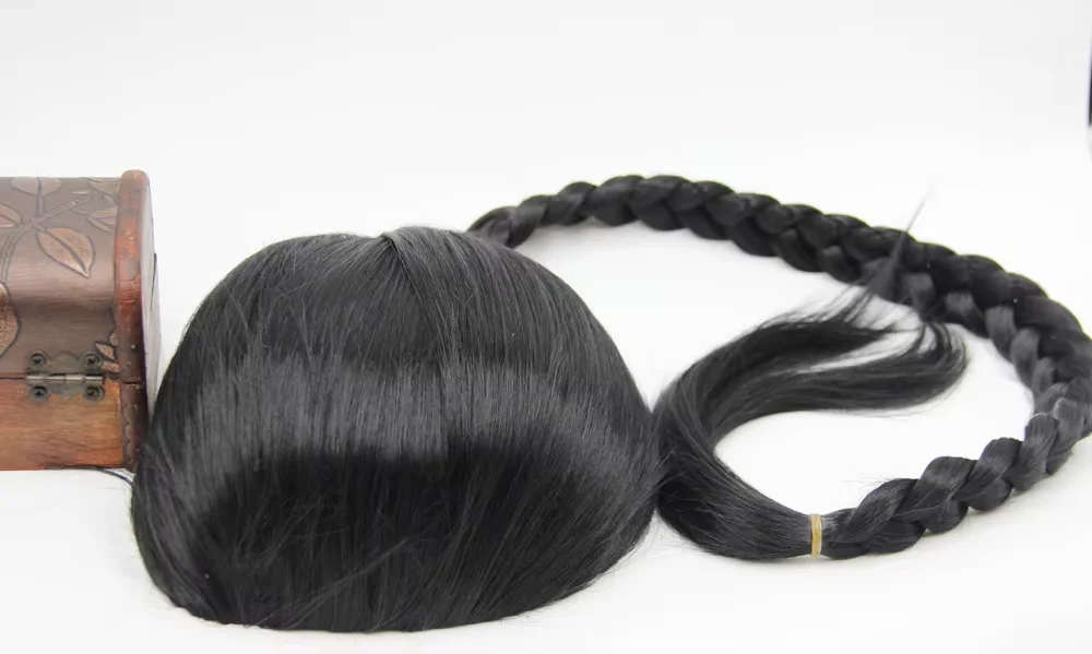 Chinese Qing Dynasty Long Braid Hair For Men Prince Childe Cosplay Old ...