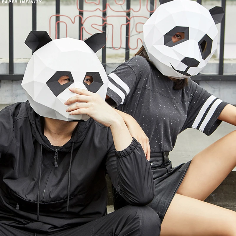 Panda Head Costume