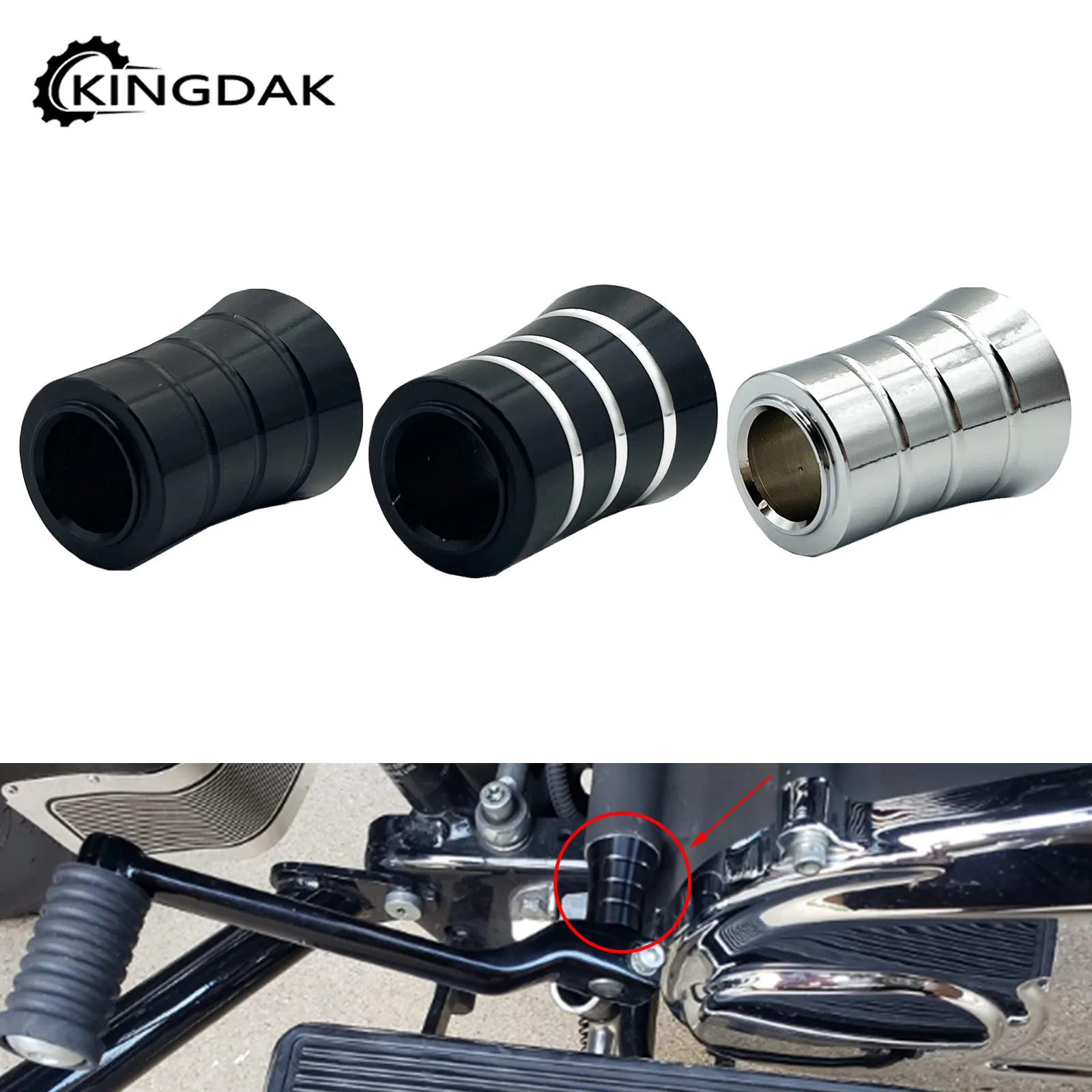 CNC Motorcycle Heel Shifter Eliminator Shift Lever Shaft Spacer For ...