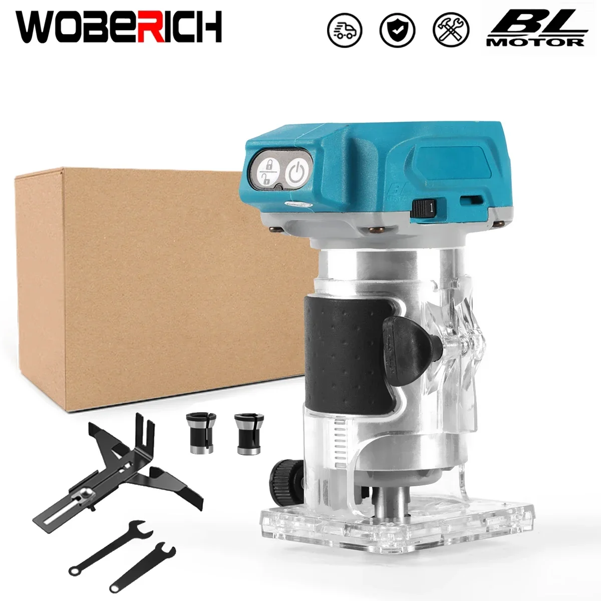 5-Speeds-Brushless-Electric-Hand-Trimmer-Cordless-Wood-Router ...