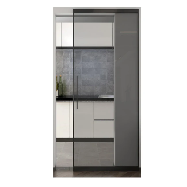 Factory-wholesale-rustic-slender-aluminum-frame-sliding-hidden-track ...