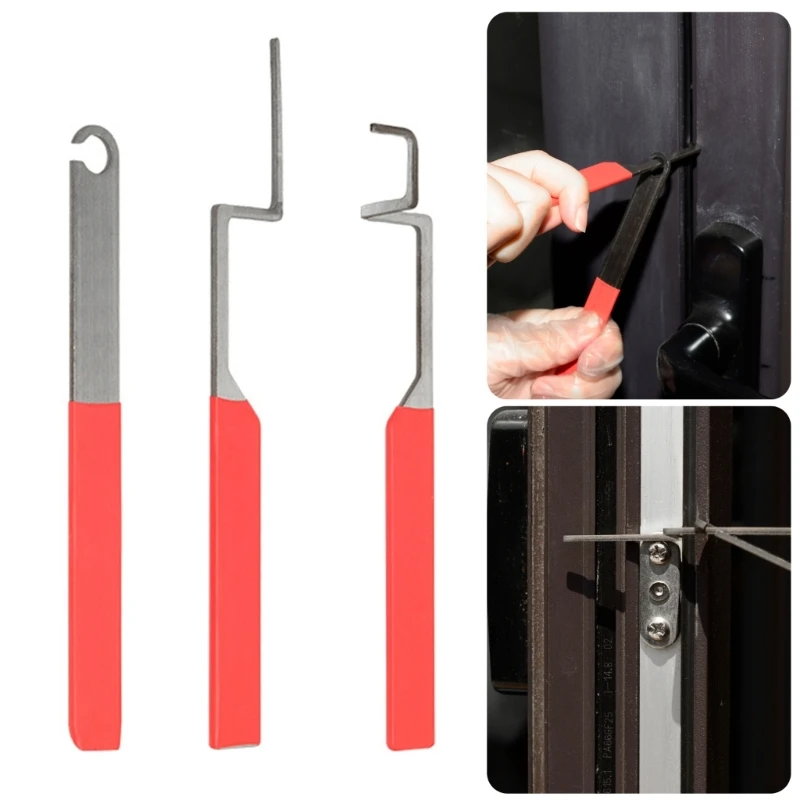 Pack of 3 Practical Locked Window Opening Tool Set Sturdy Corrosion ...