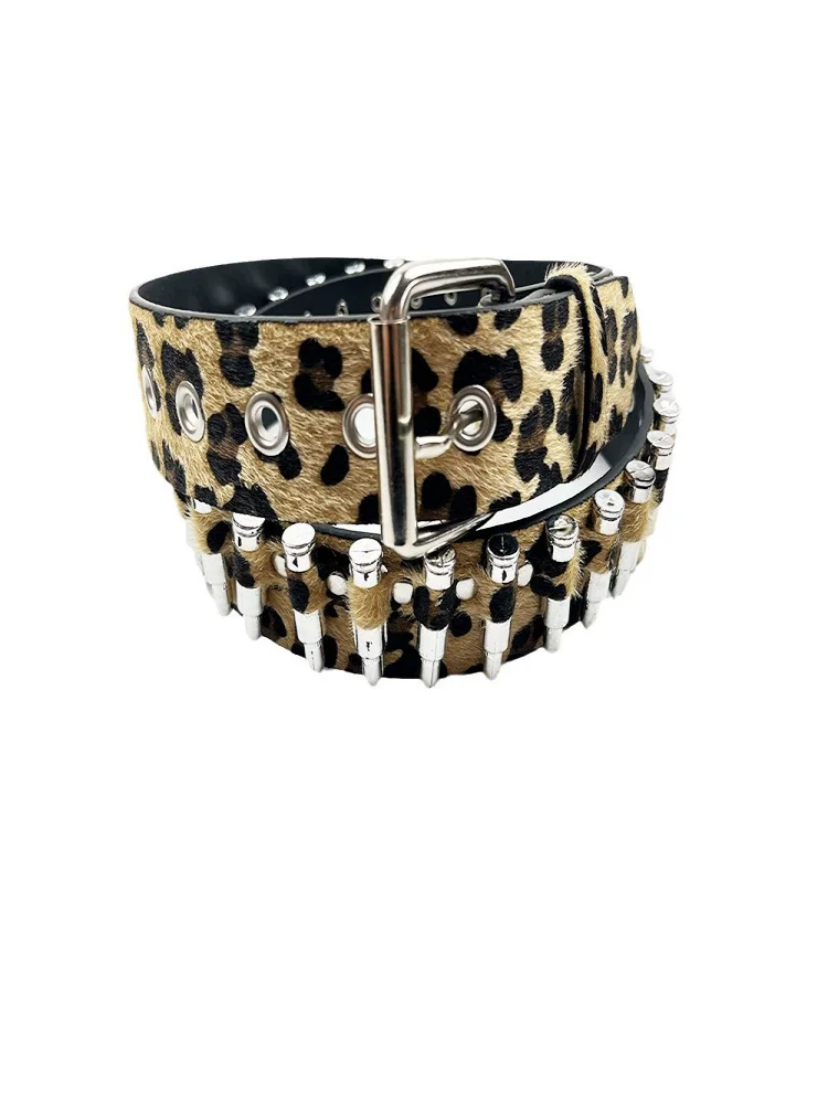 1-Leopard-Black-White-Bullet-Belt-for-Men-Women-Fashion-westcowboy ...