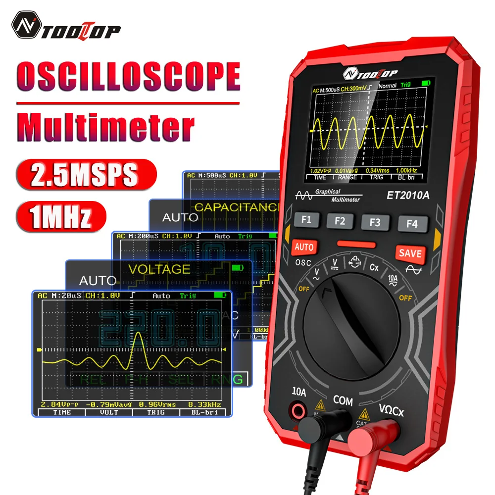 TOOLTOP-ET2010A-2-IN-1-Digital-Oscilloscope-Multimeter-2-5Msps-1MHz-Portable-Multimeter ...