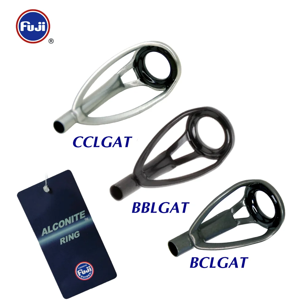 Original Fuji Tip Top Guide 2pcs LG Stainless Steel Frame Alconite Ring ...