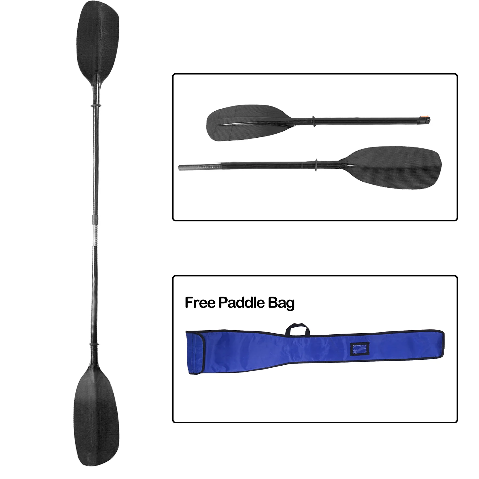 Remo-de-carbono-de-eje-recto-para-bote-remo-inflable-para-canoa-Kayak ...