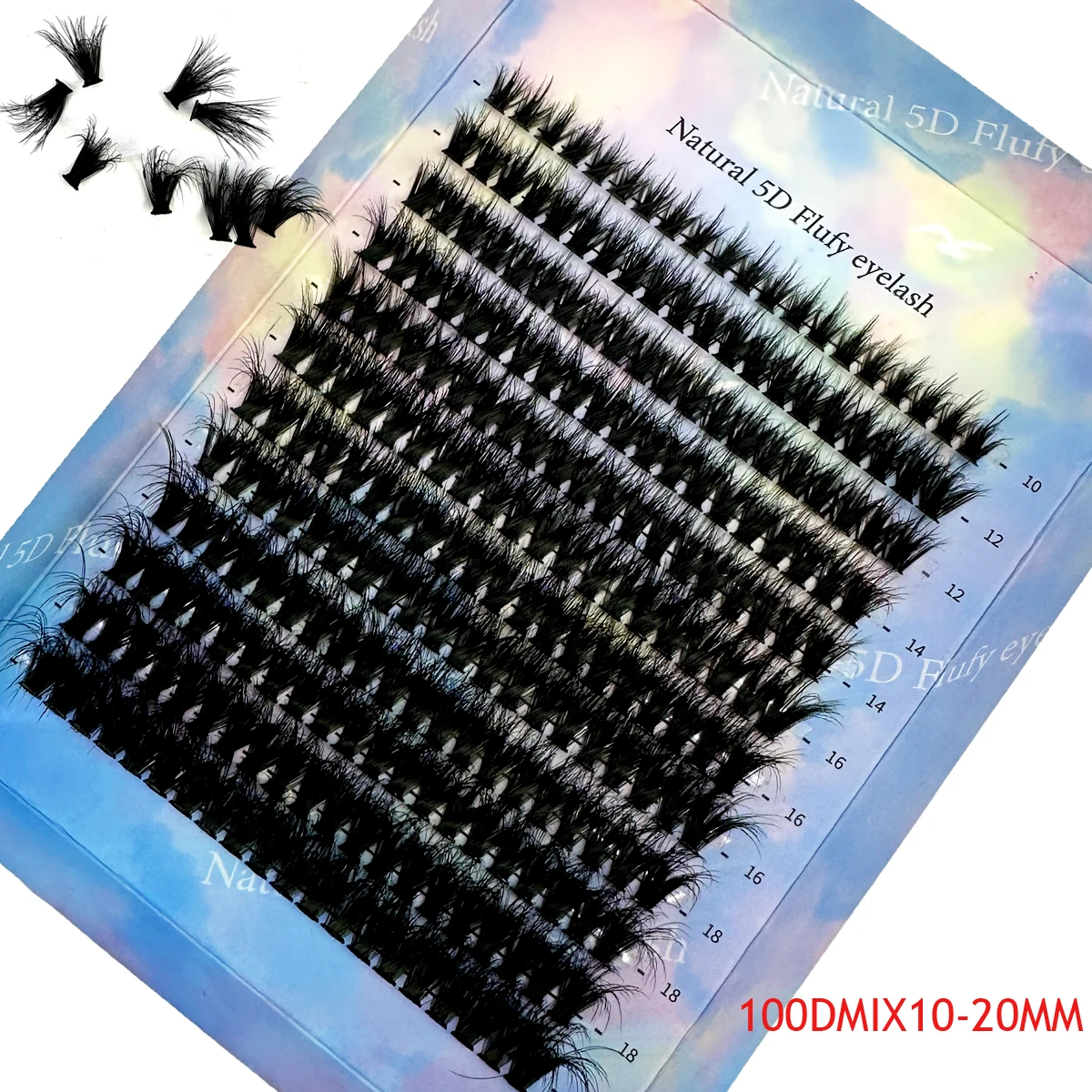 NewDIY-5D-Fluffy-Lash-Clusters-100-80D-Thick-Eyelash-Clusters-CC-Curl ...