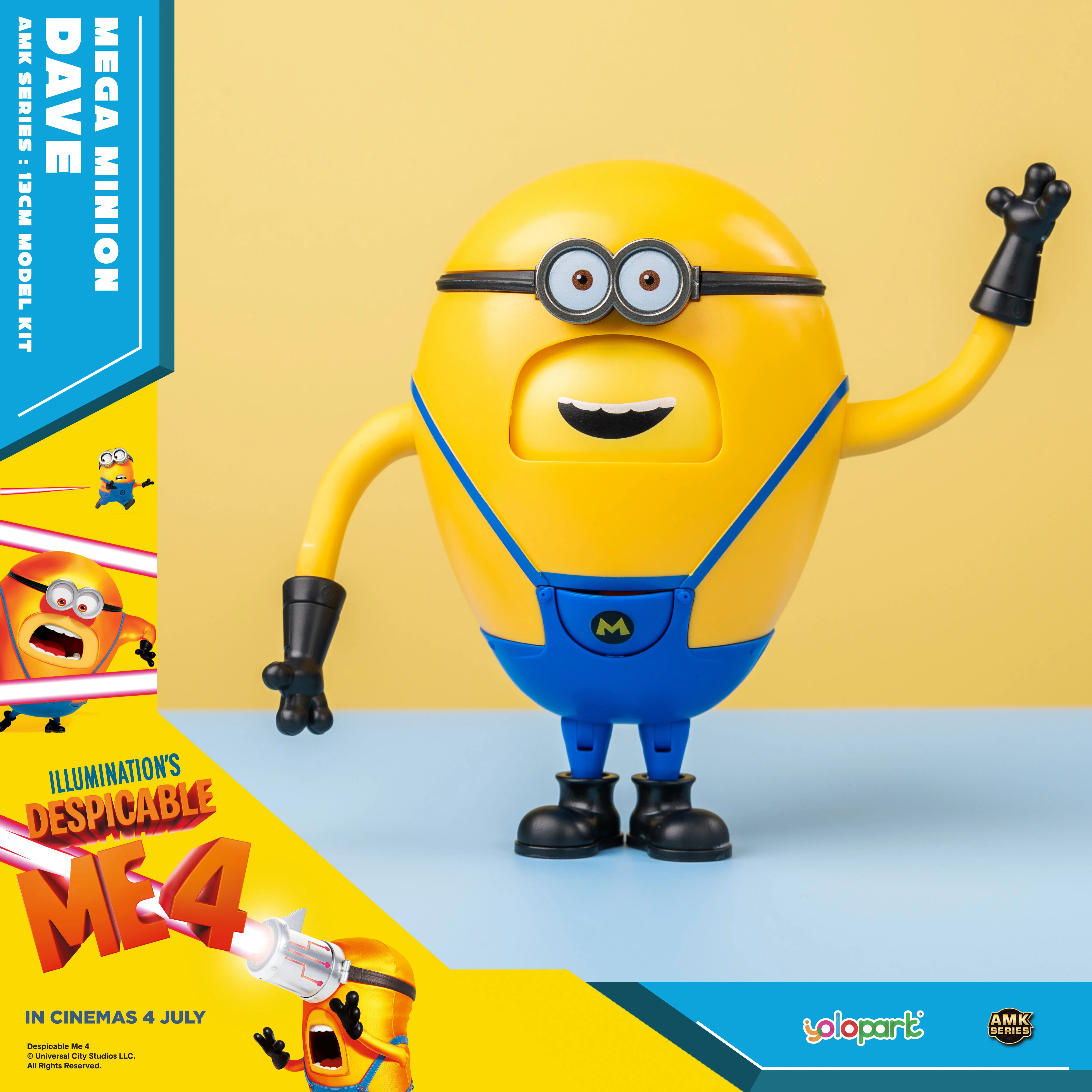 YOLOPARK-Genuine-Minions-Despicable-Me-4-Toys-12cm-Mega-Dave-Action ...