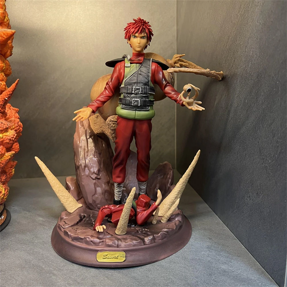 25cm Naruto Anime Dual Form Gaara Action Figure Pvc Collectible Model ...