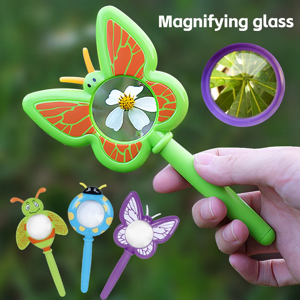 Children-s-cartoon-handheld-magnifying-glass-Outdoor-exploration-tool ...
