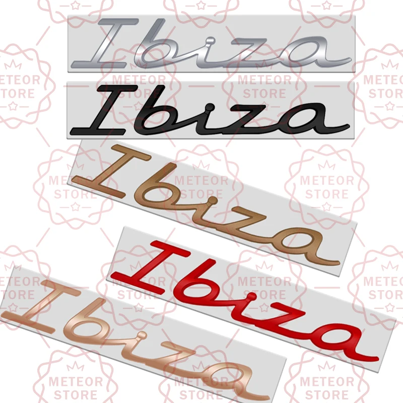 Car-Nameplate-For-Ibiza-Metal-Badge-Rear-Trunk-Side-Letter-Decal ...