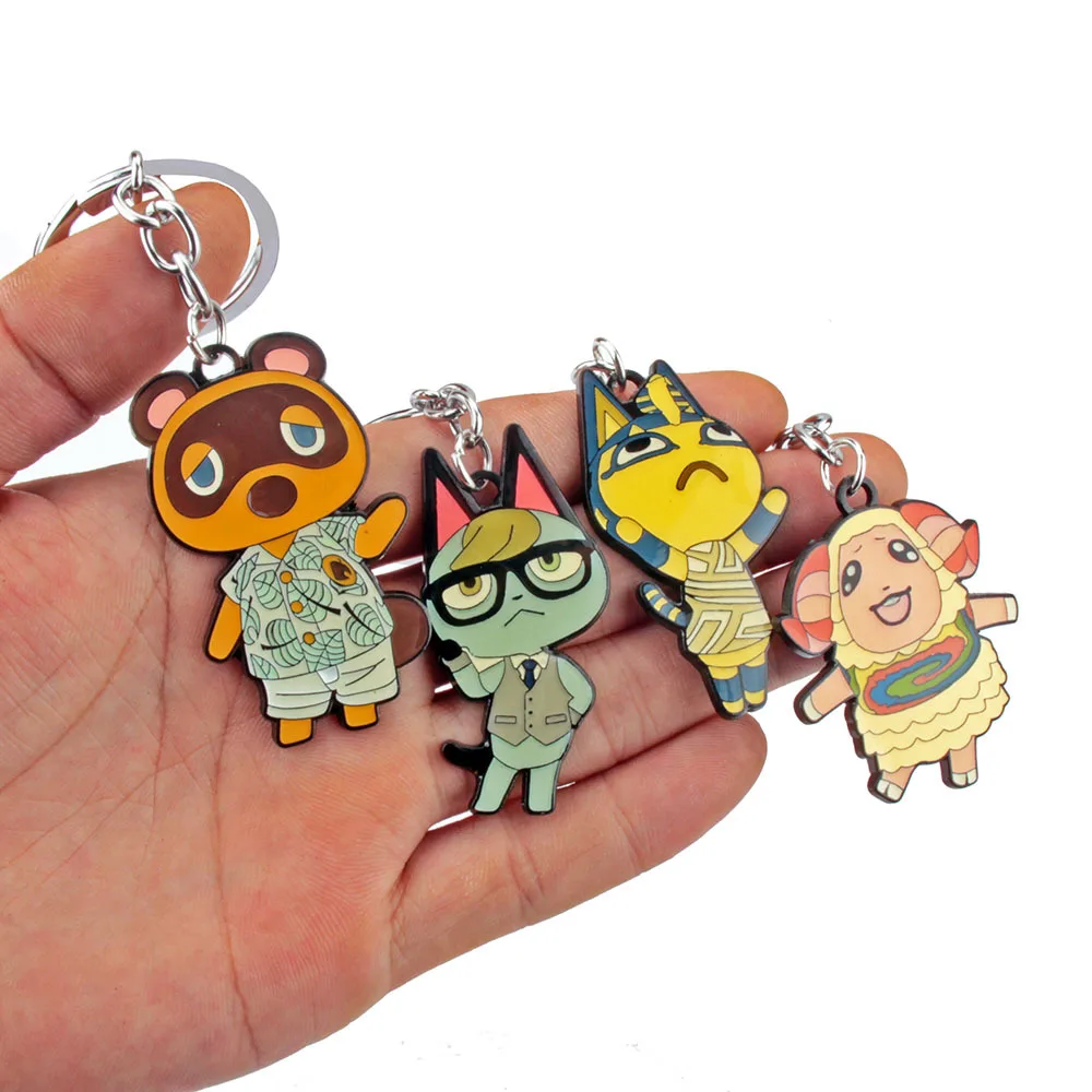 Cartoon-Animal-Crossing-Related-Collection-Metal-Figure-Keychain-Charm ...