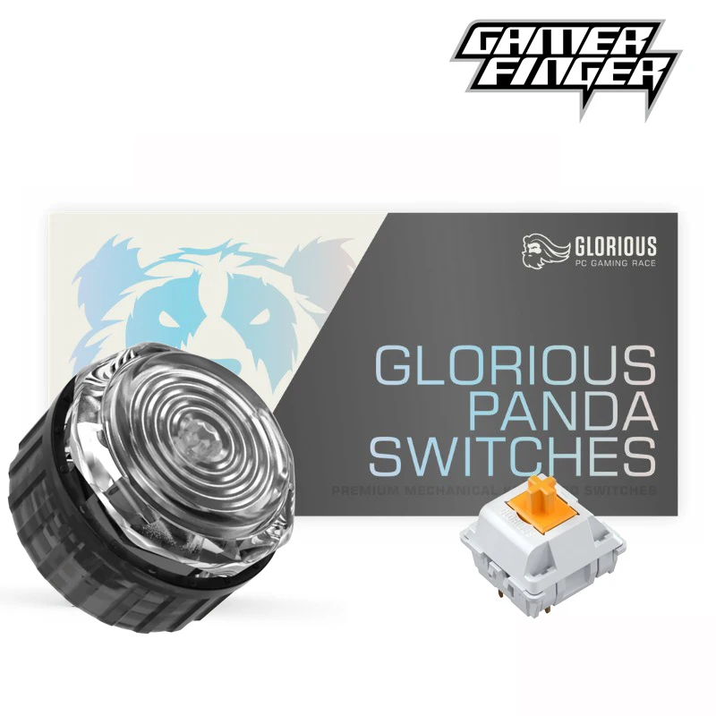 8pcs Original Gamerfinger HBFS-30-SCREW CRYSTAL 30mm Mechanical Buttons ...