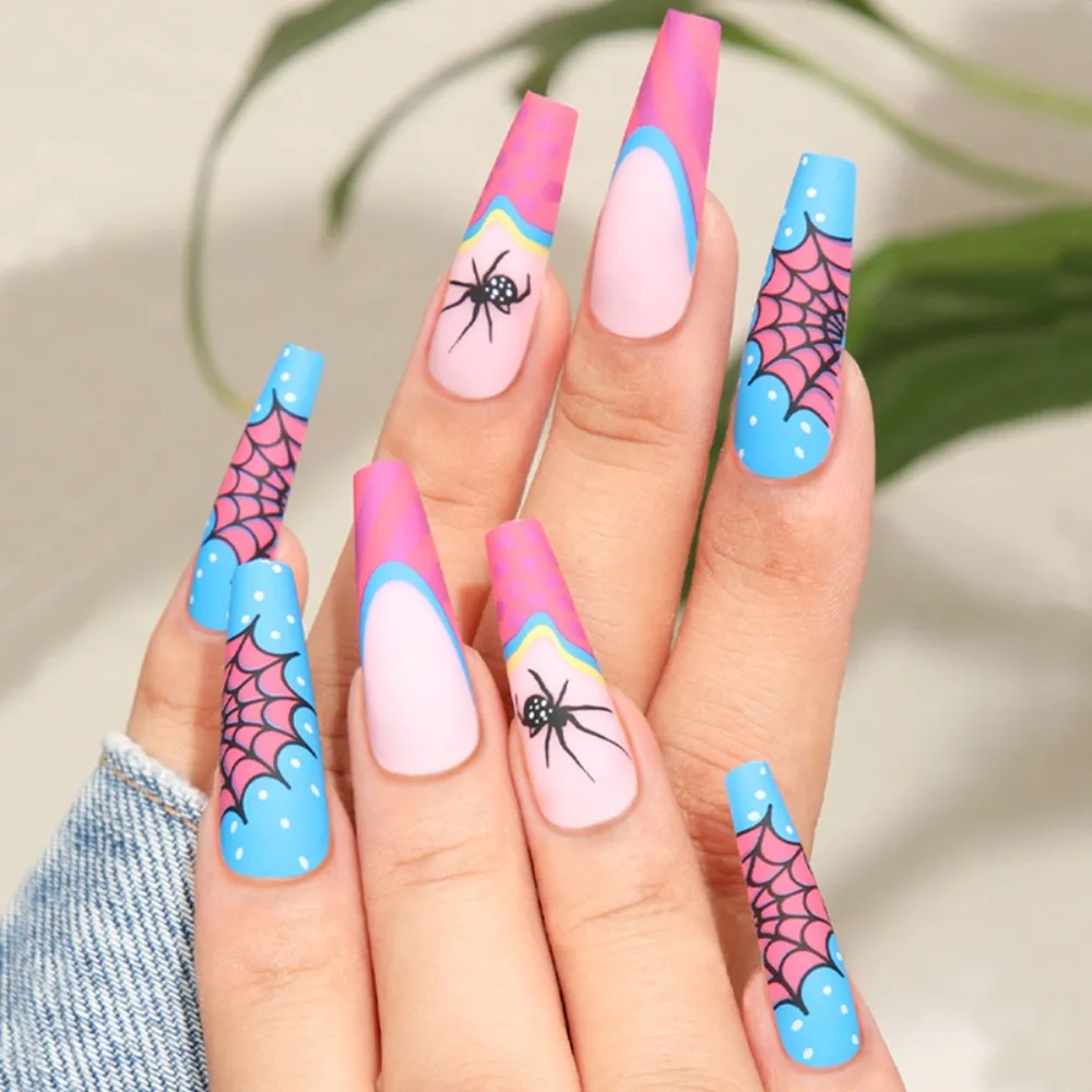 Spiderman Acrylic Nails
