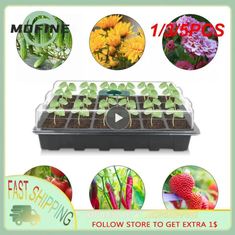 1-3-5PCS-Set-24-Holes-Seedling-Tray-Seedling-Box-With-Big-Holes ...