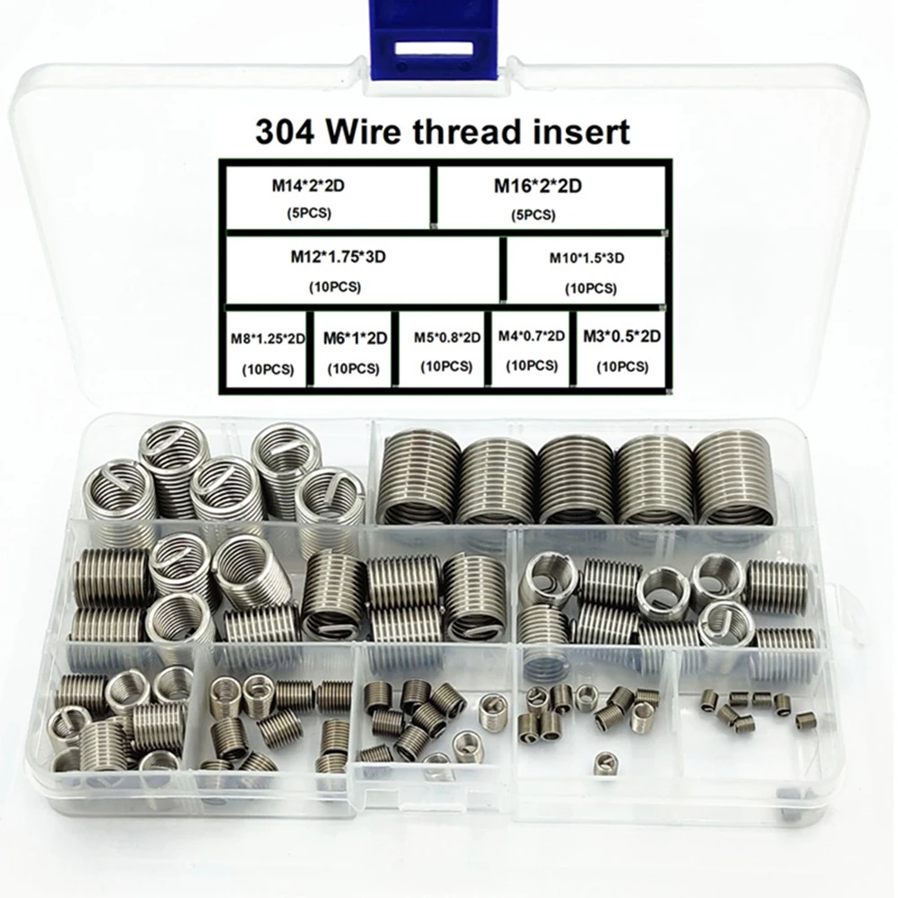 Screw-Sleeve-Assortment-Kit-80pcs304-Stainless-Steel-Threaded-Fastener ...