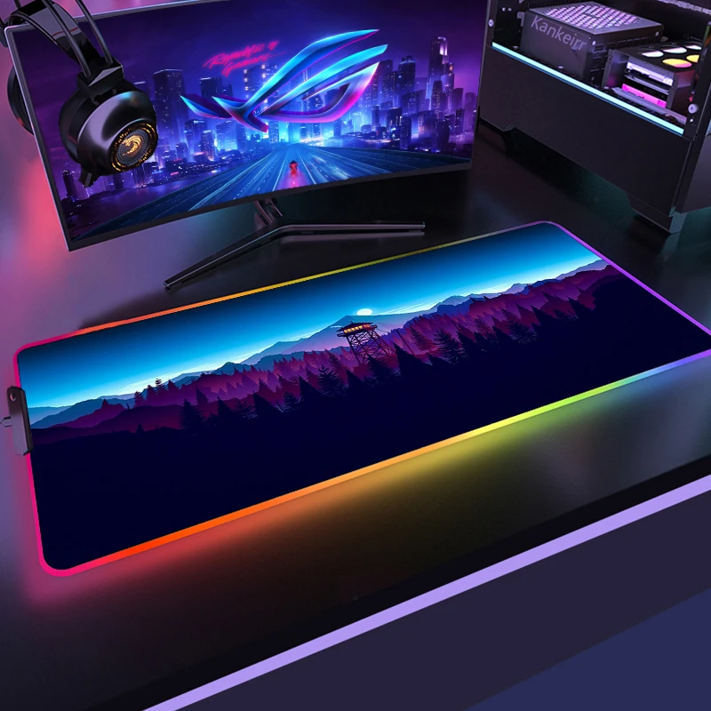게임용 Pc 케이스 아수스 Rog 빛나는 허브와 귀여운 소녀 마우스 패드의 게이머 공화국 Usb 4포트 Rgb 마우스 패드