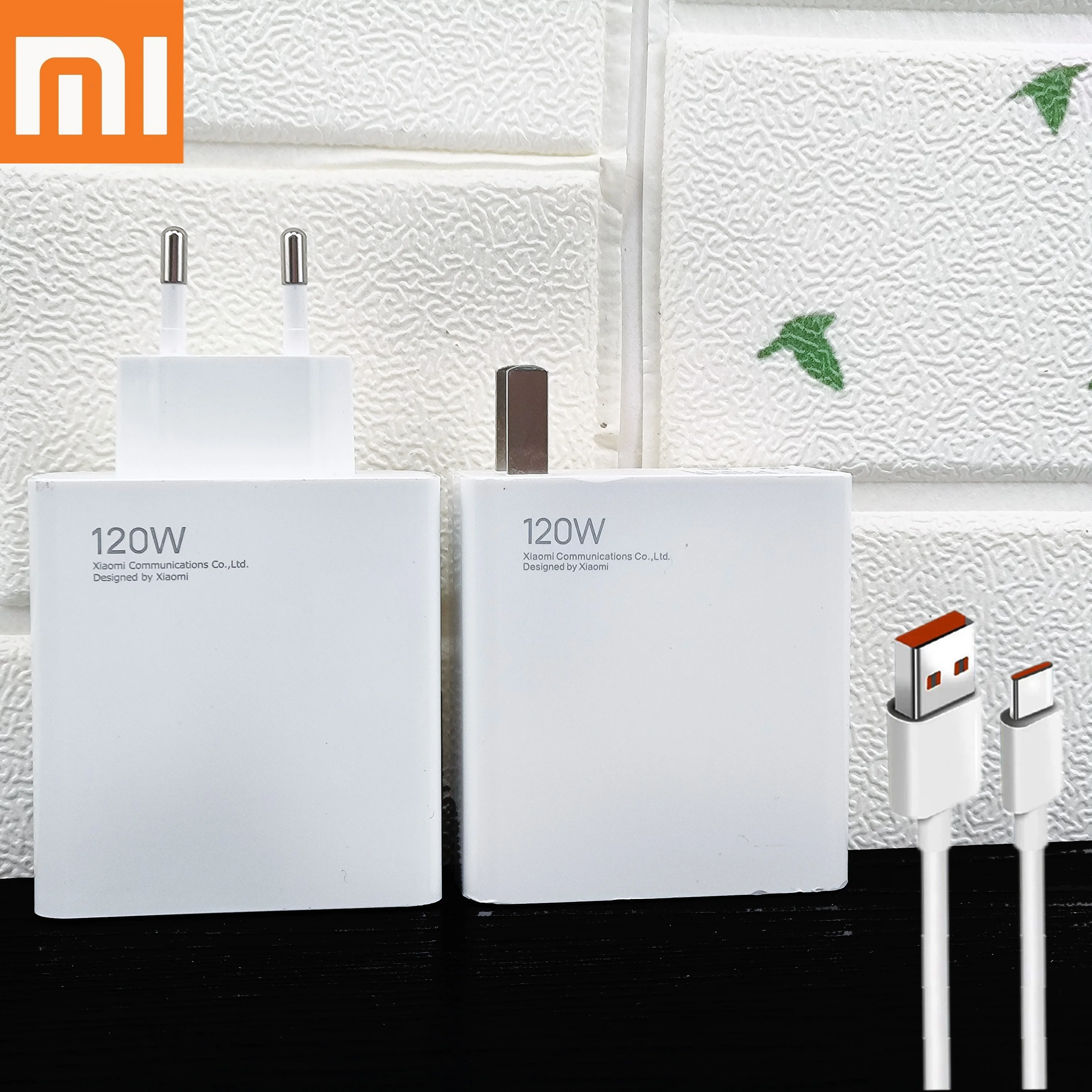 XiaoMi cargador Original Turbo de 120W, adaptador de carga rápida 3,0, Cable Usb 6A tipo C para ...