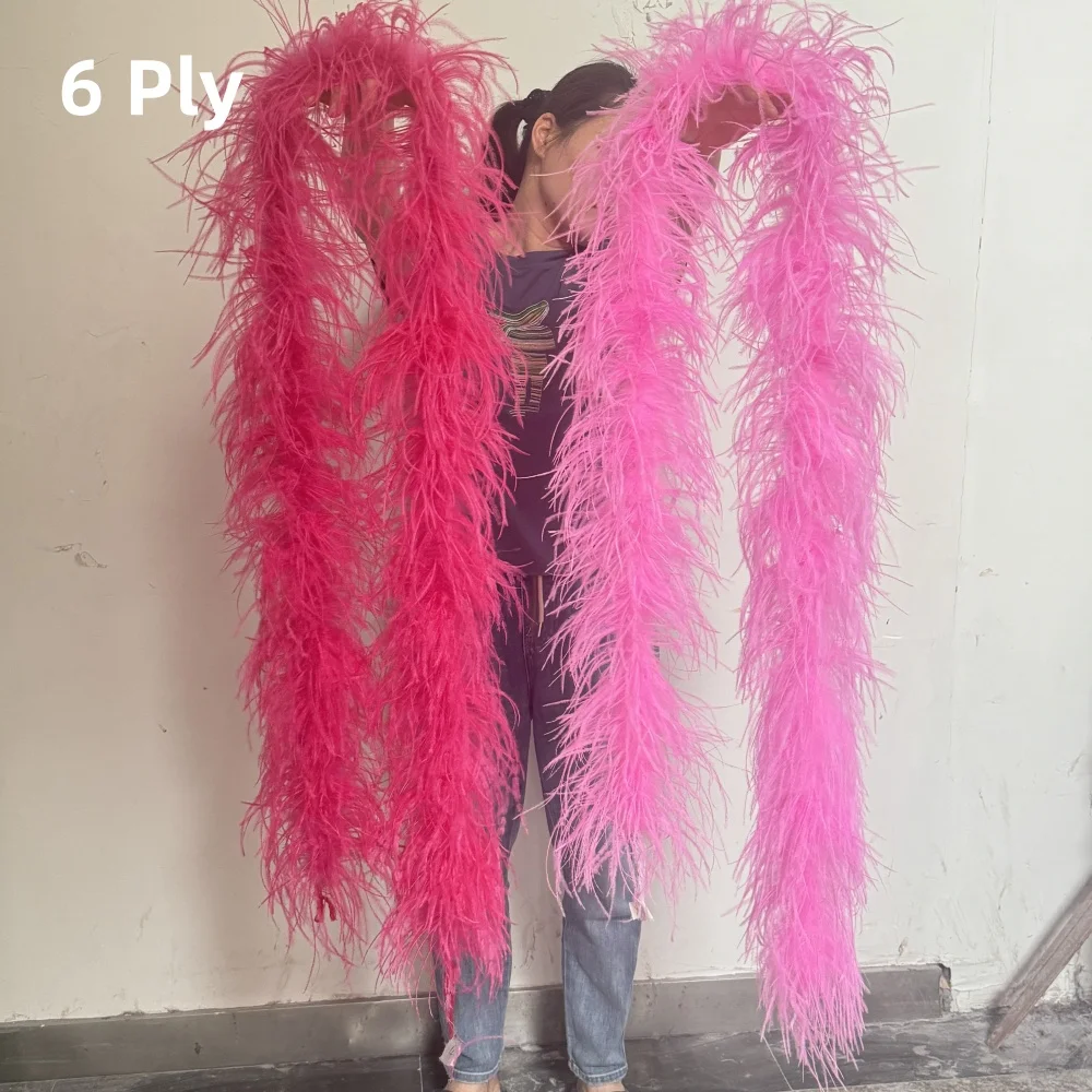 1 3 6 10 20Ply Fluffy Ostrich feather boa Plumas Decoration Shawl 1-3-6-10-20ply-fluffy-ostrich-feather-boa-plumas-decoration-shawl