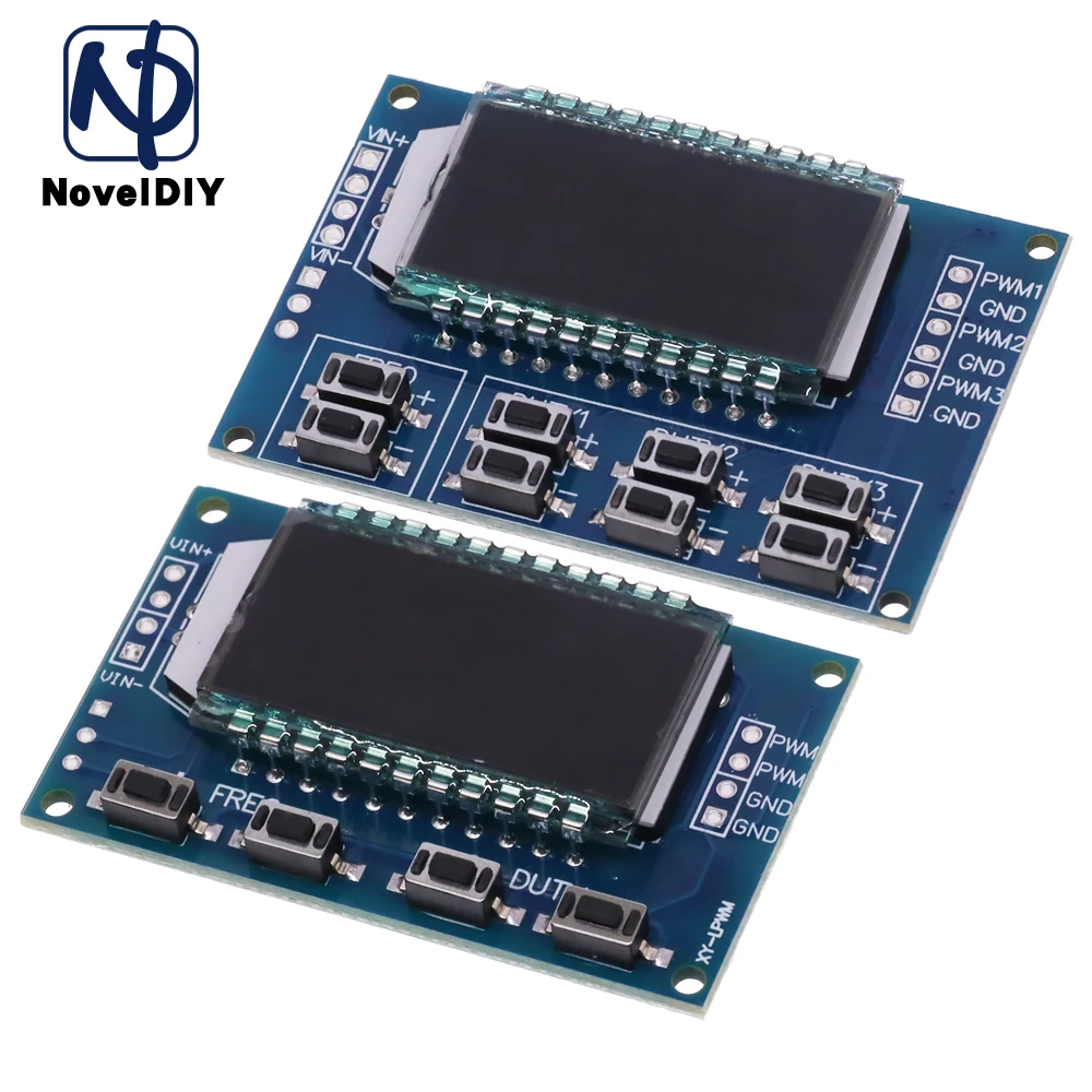 Dual Mode Signal Generator PWM Pulse Frequency Duty Cycle Adjustable Module LCD Display 1Hz ...