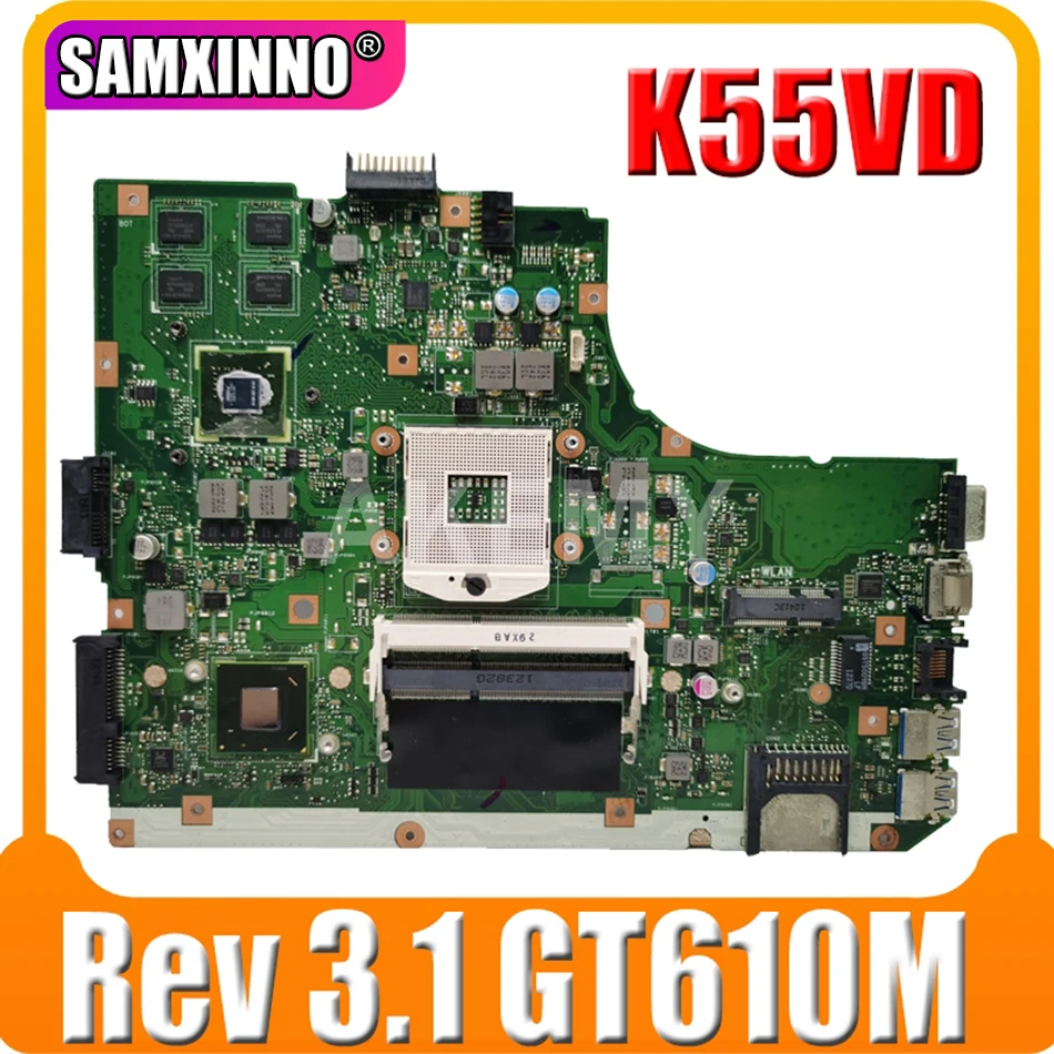 K55VD 마더 보드 Rev 3.1 GeForce 610M DDR3 Asus K55VD A55VD F55VD 노트북 마더 보드 ...