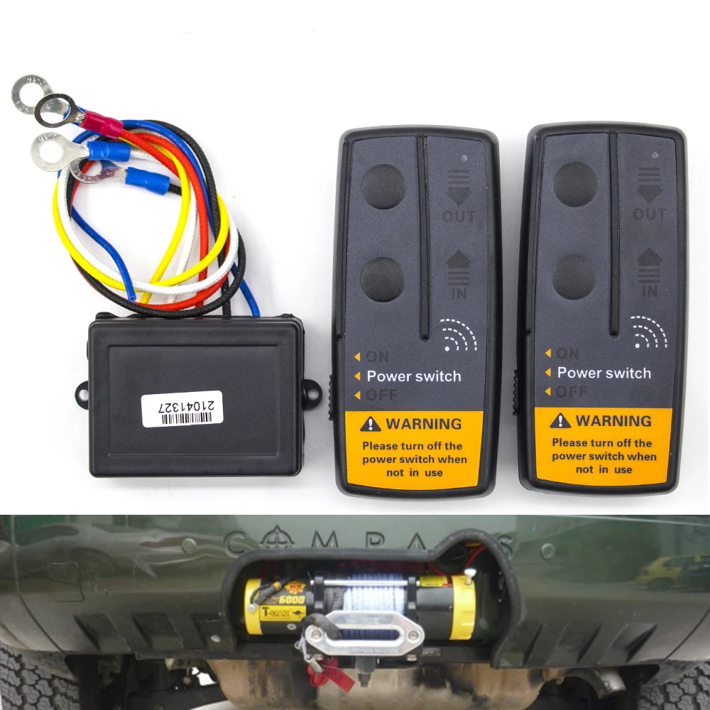 2.4G 12V 24V 50M Digital Wireless Winches Remote Control Controller ...
