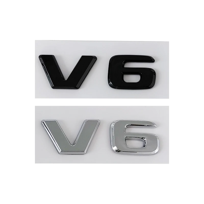 3d-ABS-Logo-V6-Leters-Car-Fender-Emblem-For-Mercedes-Benz-W204-C280-ML ...