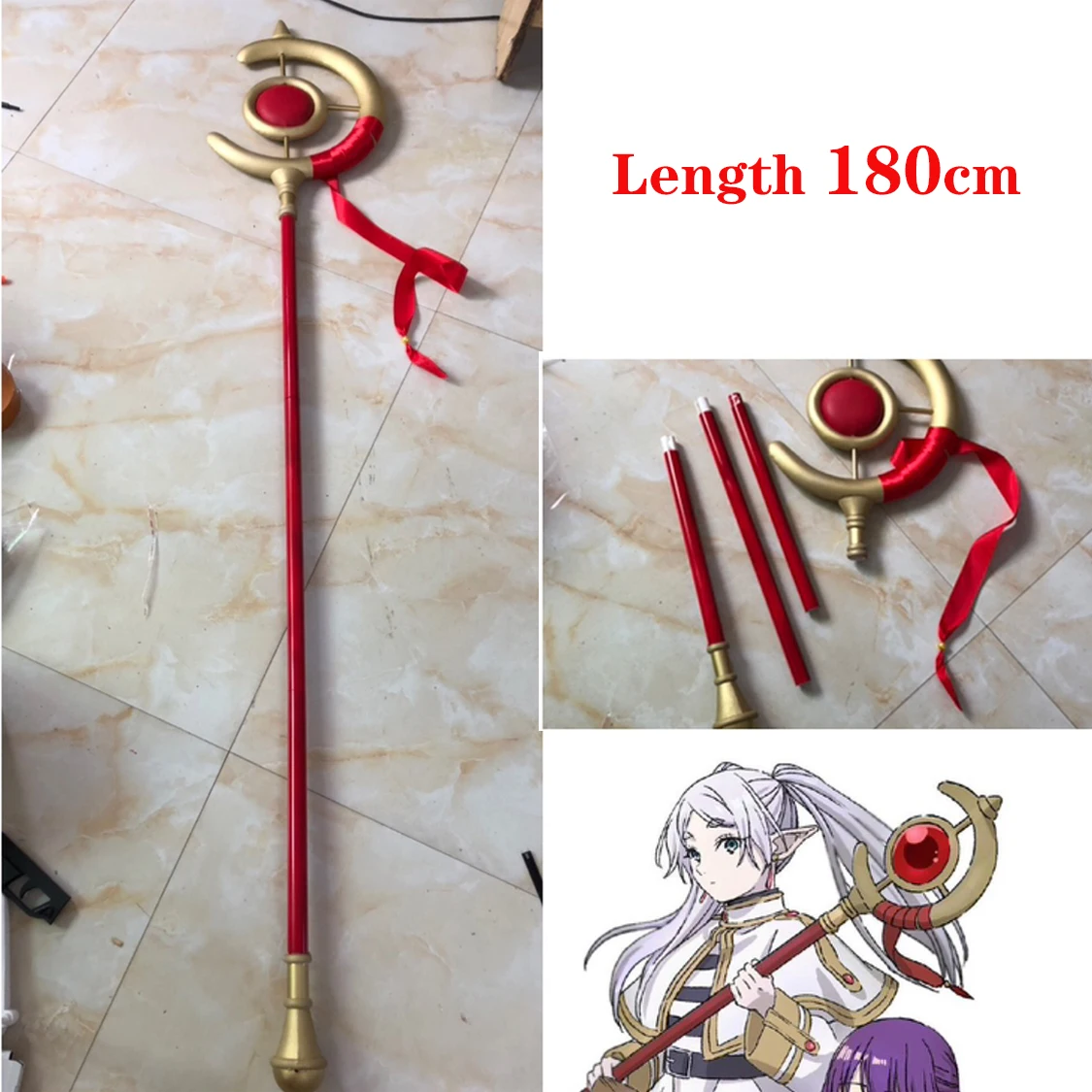 180cm-Anime-Frieren-At-The-Funeral-Frieren-Cosplay-Wand-Weapon-Props ...