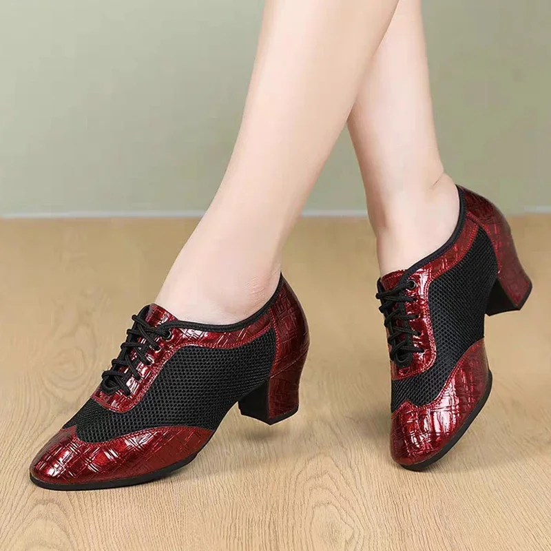 Latin-Dance-Shoes-For-Women-Adult-Body-Training-Dance-Shoes-With-Soft ...