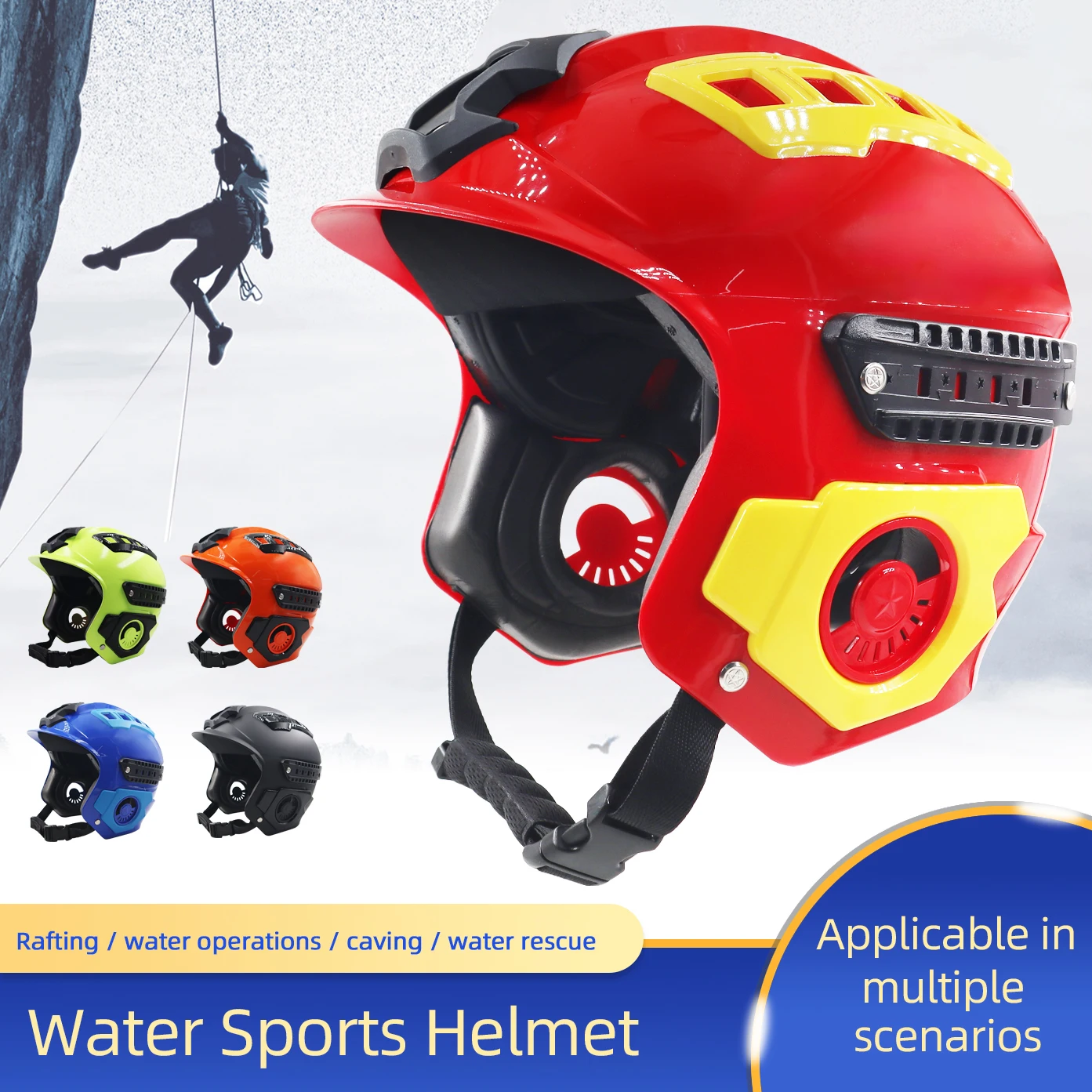 Outdoor Water Rescue Helmet Shockproof Buffer Ventilation Breathable ...