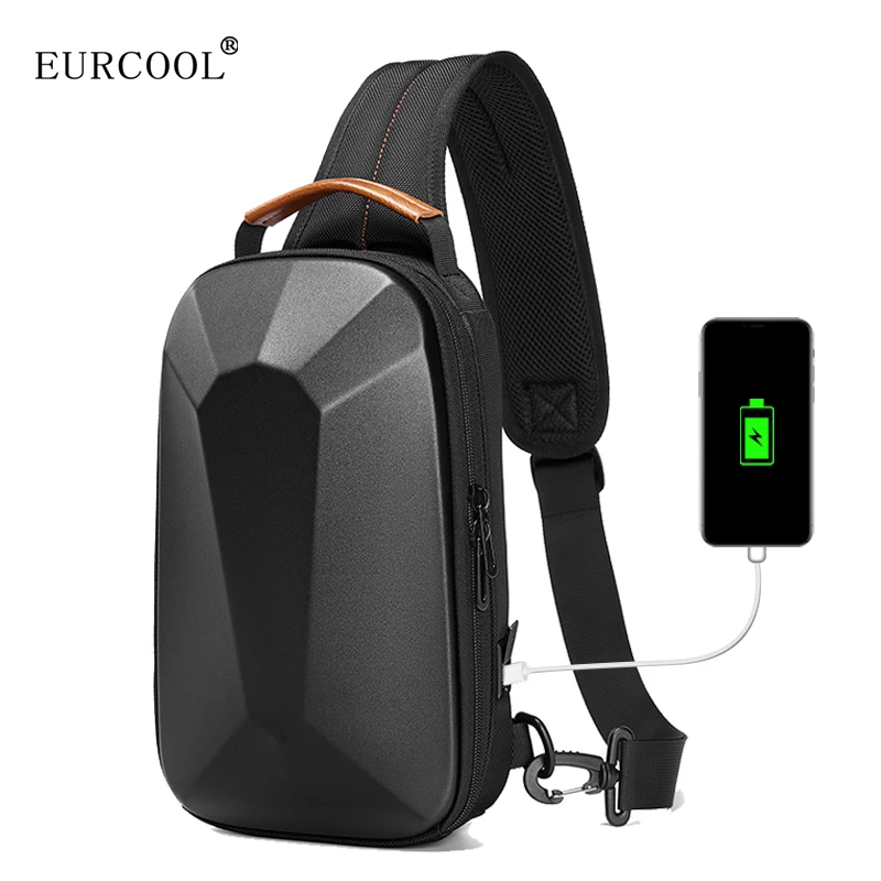 EURCOOL-Men-s-Bag-Shoulder-Bag-With-USB-Charging-Crossbody-Bags-Anti ...